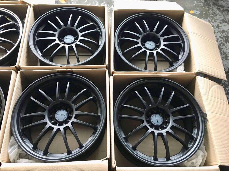 18" Rota SVN Flatblack Magwheels 5Holes PCD 100-114 orig bnew, Car ...