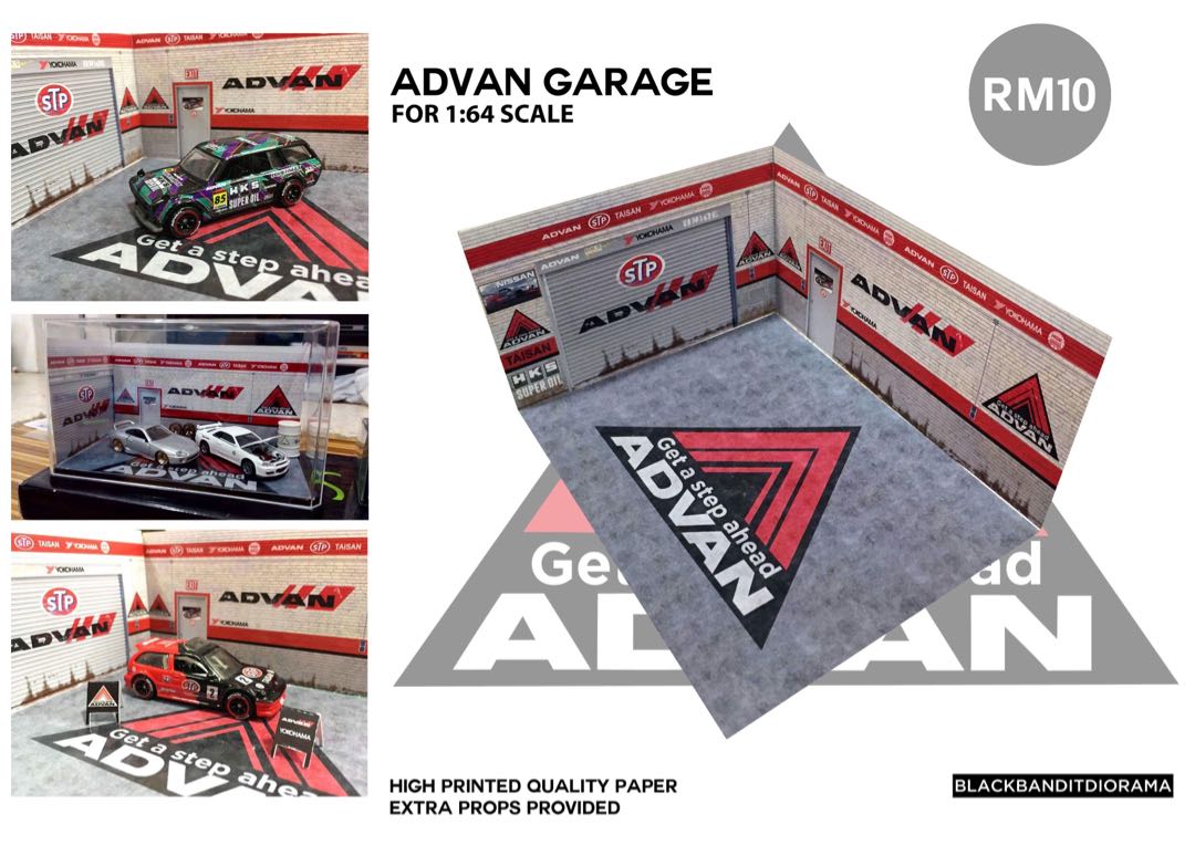 Advan Garage diorama, Hobbies & Toys, Toys & Games on Carousell