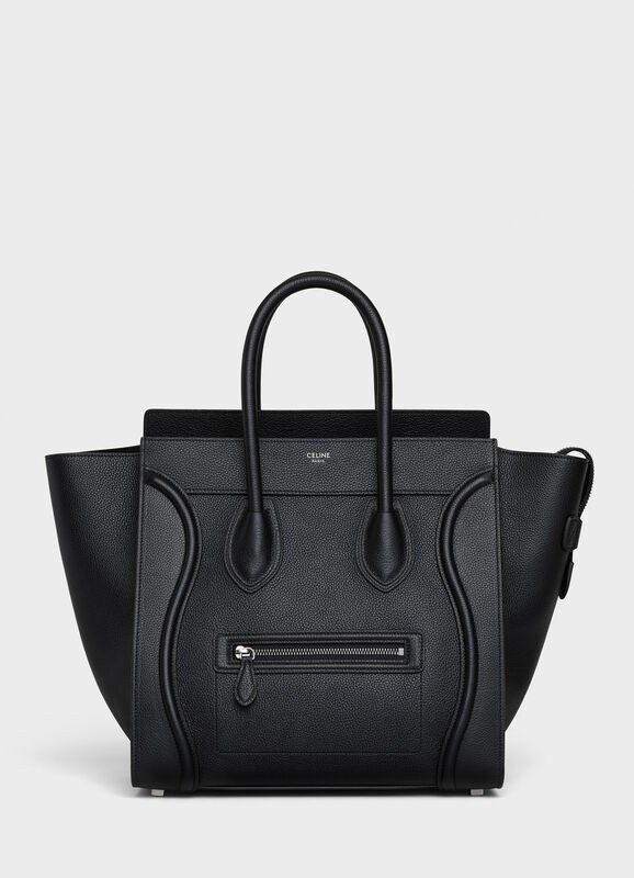 Celine Mini Luggage - black drummed calfskin, Luxury, Bags & Wallets on Carousell