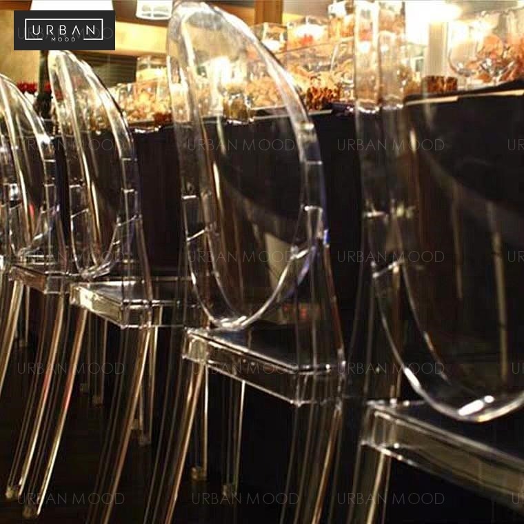 CLARK Acrylic Invisible Chair, Furniture & Home Living, Furniture ...