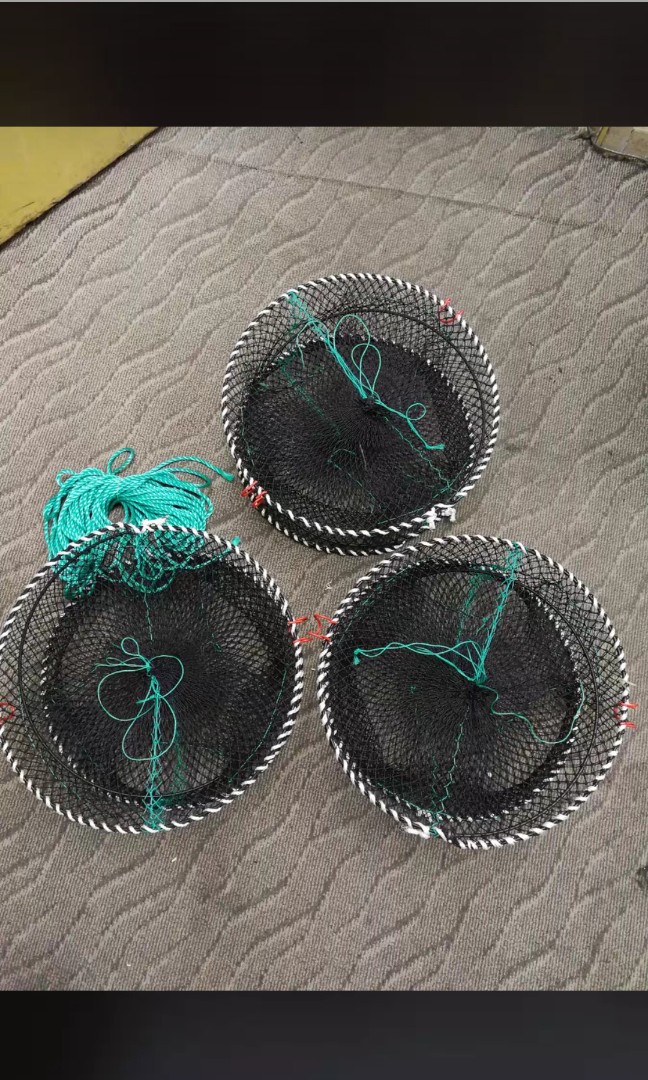 Crab net fish prawn trap fishing, Sports Equipment, Fishing on Carousell