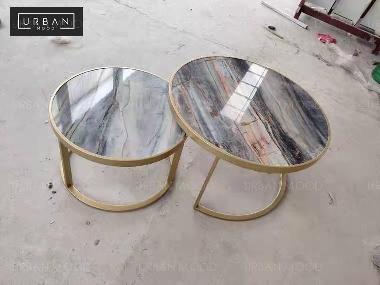 GALACTIC Marble Nesting Coffee Tables, Furniture & Home Living ...