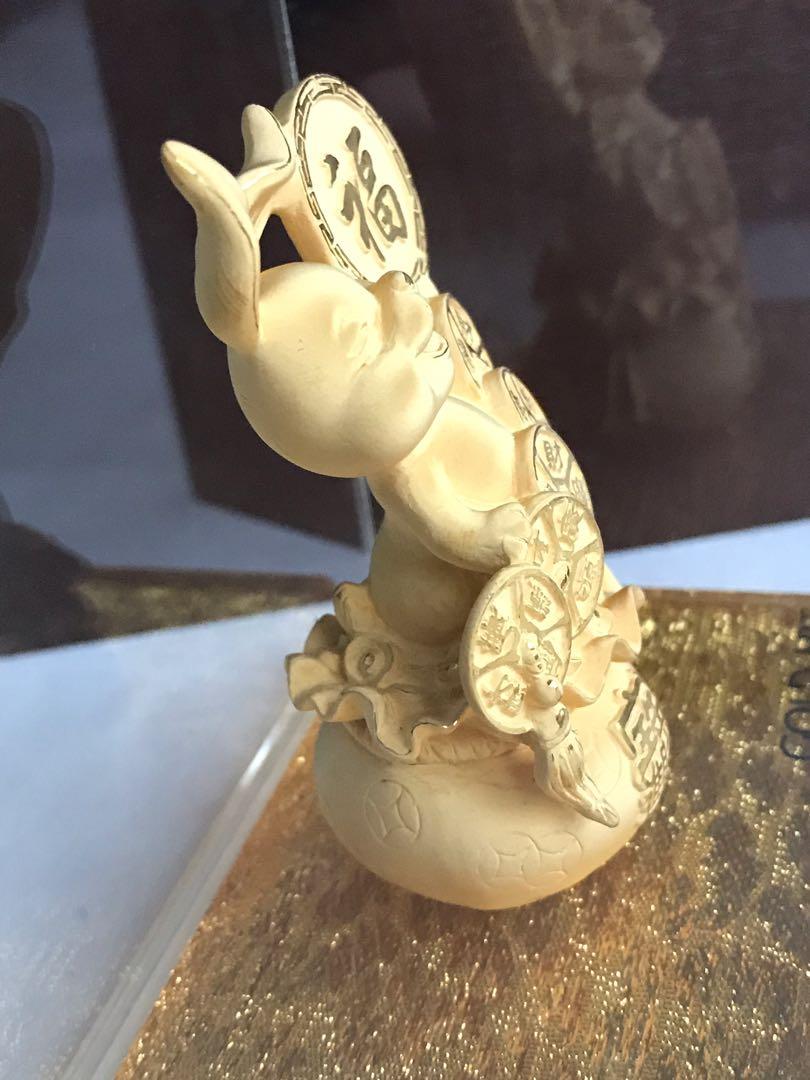 Gold Art Zodiac Animal - Rabbit Figurine 24K Gold Layer, Luxury ...
