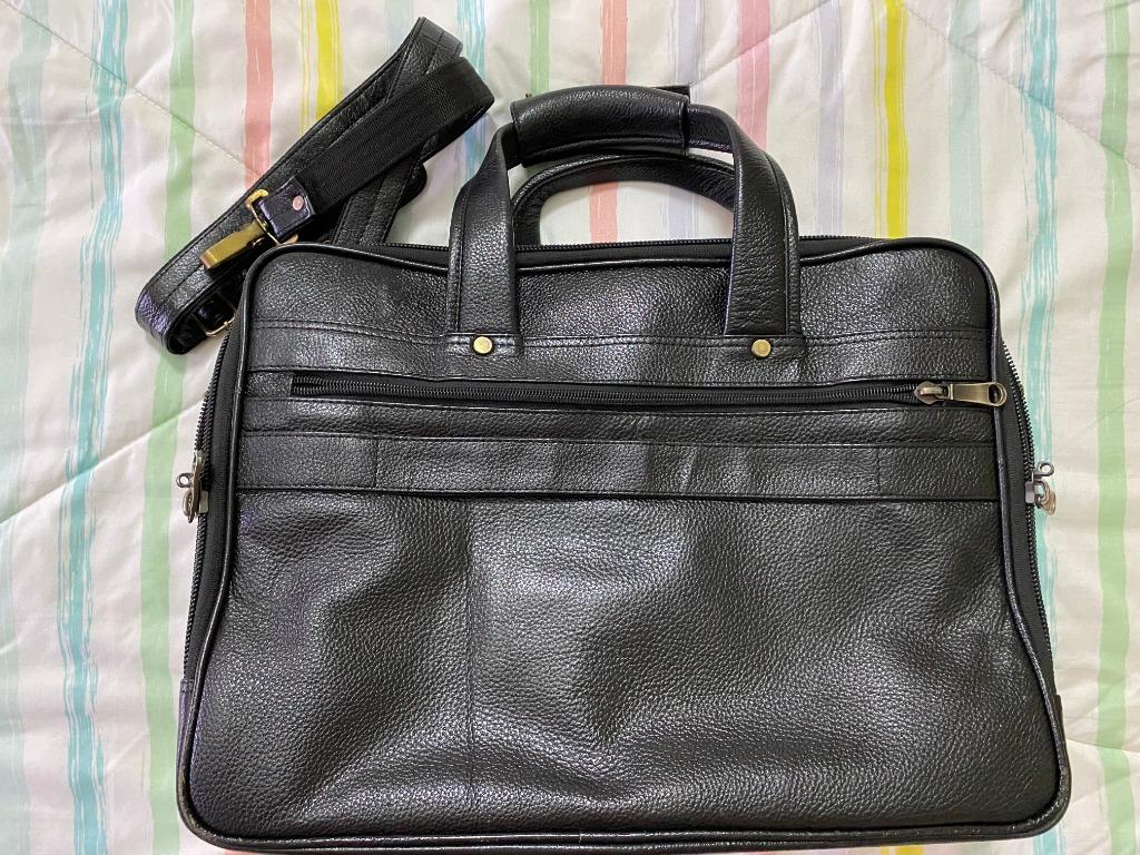 Handmade Leather Travelling & Laptop Computer Bag/Briefcase (Full grain cowhide), Men's Fashion ...