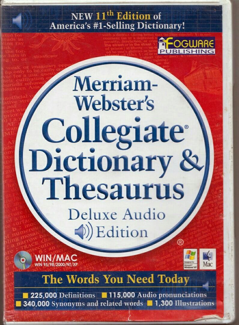 Merriam-Webster Dictionary PC Software, Hobbies & Toys, Music & Media ...