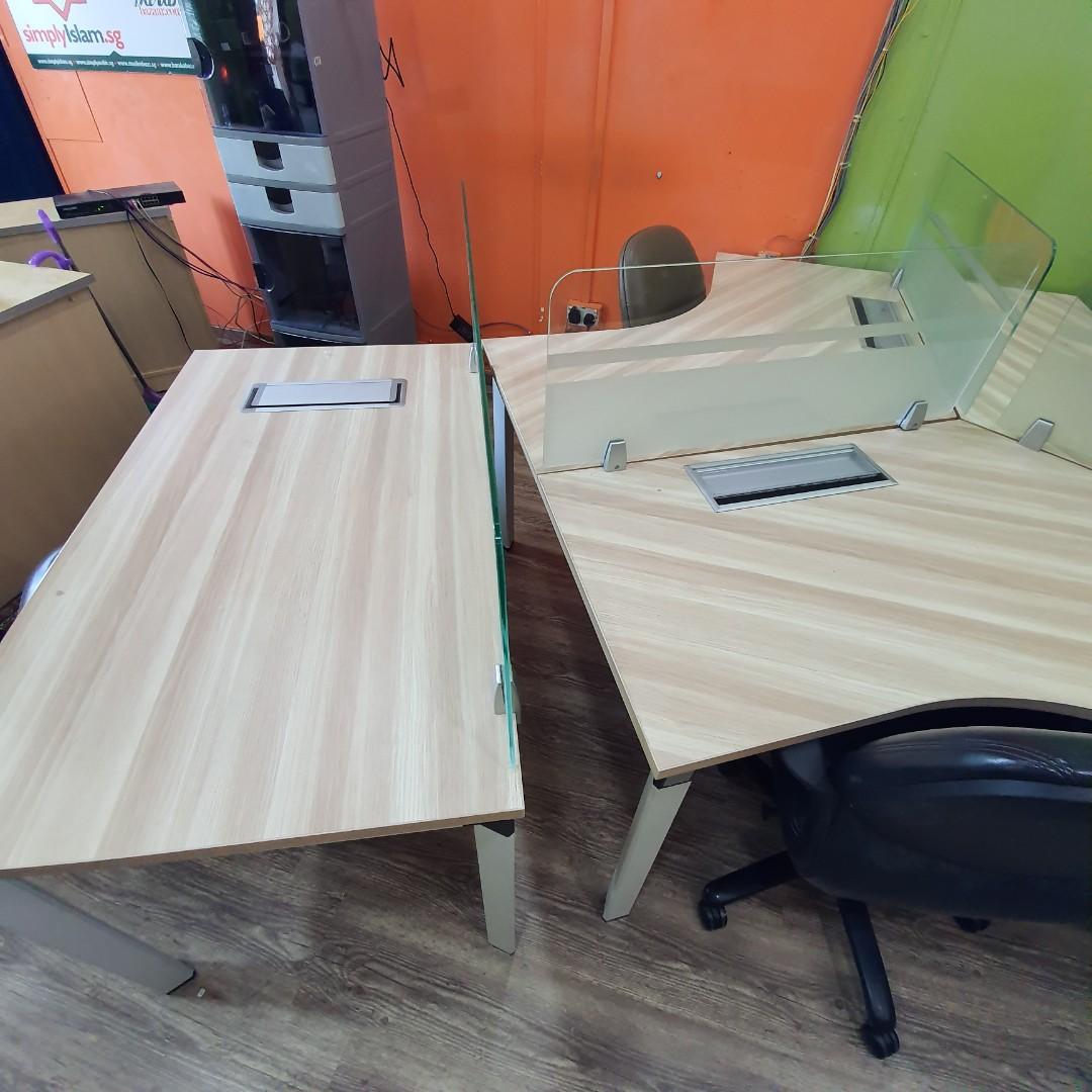Office Workstation for 5 Pax, Furniture & Home Living, Furniture ...