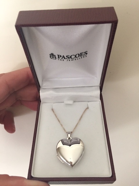 Pascoes Sterling Silver Heart Locket With Chain. Women s Fashion Accessories on Carousell