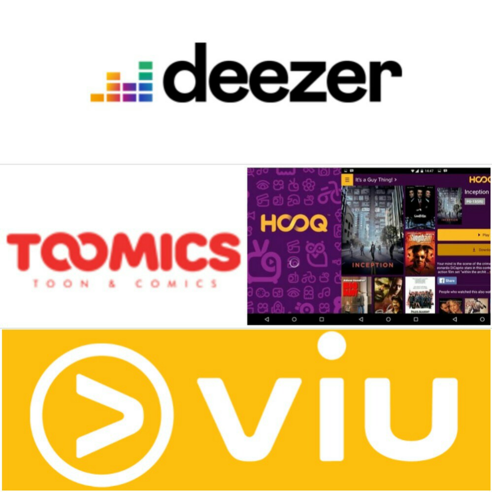 PROMO 3 In 1 Deezer Premium 3 Months 1 Month HooQ Premium 