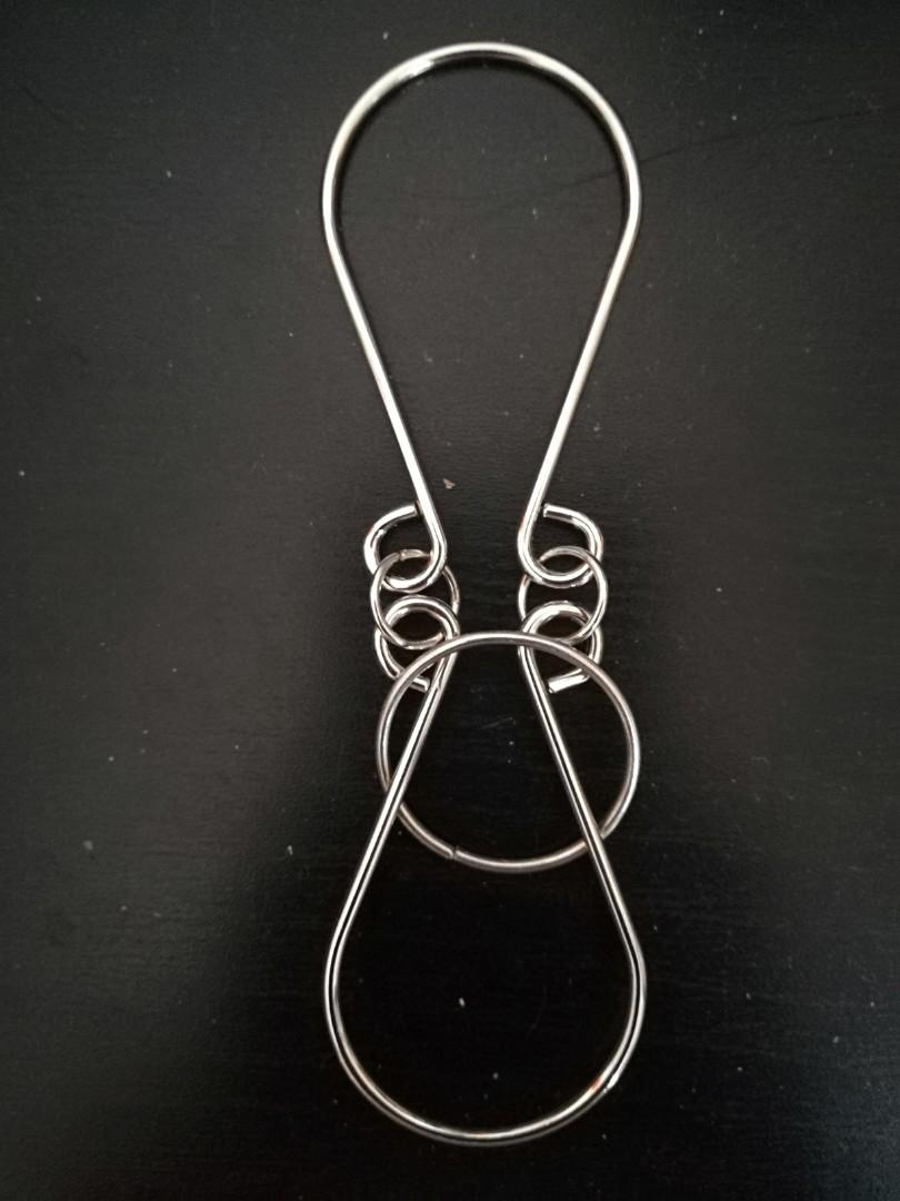 Simple Metal Puzzle (Challenging Mental and Physical), Hobbies & Toys ...