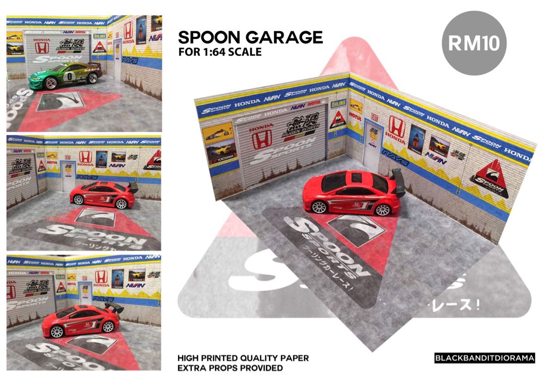 Spoon Garage Diorama, Hobbies & Toys, Collectibles & Memorabilia ...