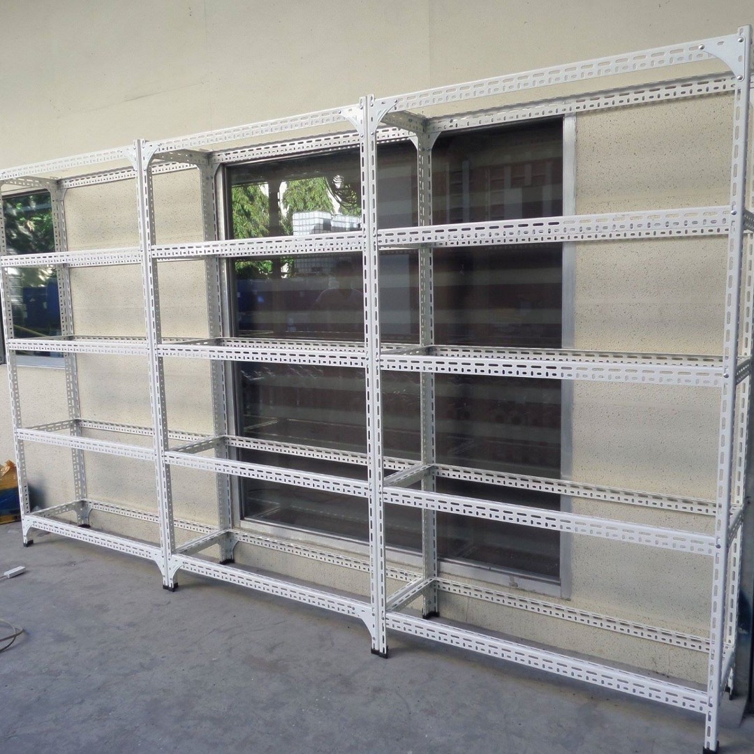 Steel Rack - Bolt and nut Metal Frame Display Shelve, Furniture & Home ...
