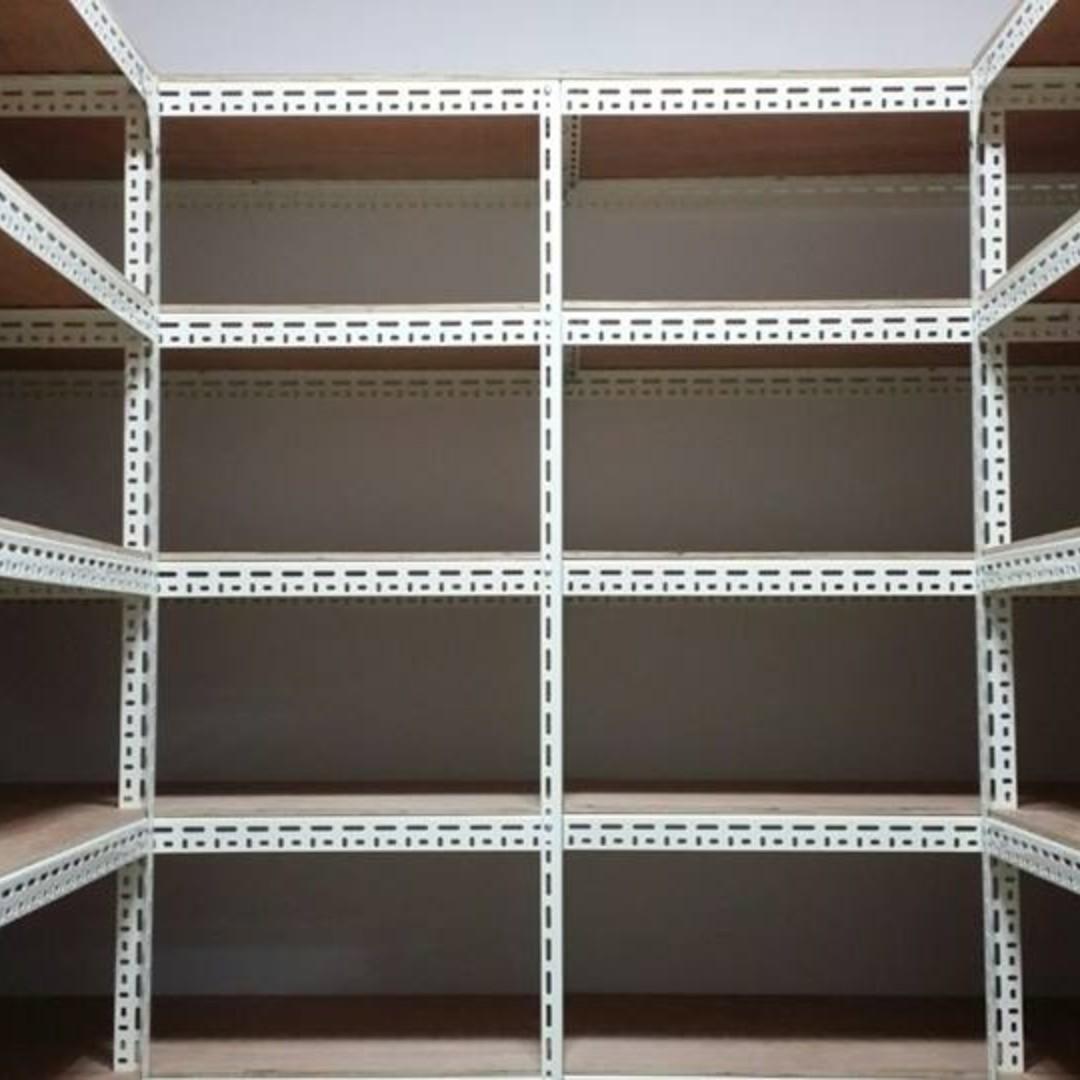 Steel Rack - Bolt and nut Metal Frame Display Shelve, Furniture & Home ...