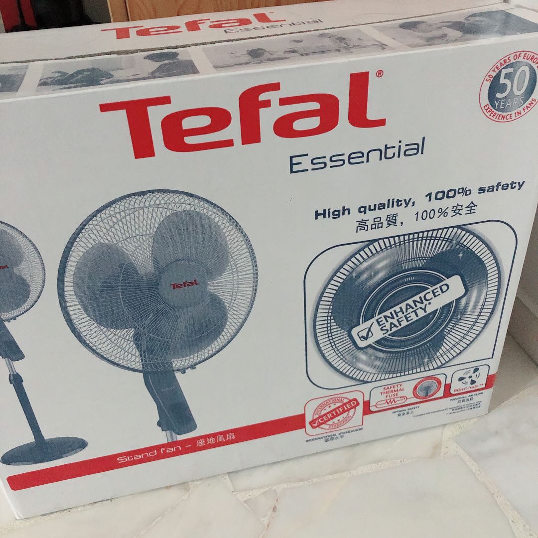 Tefal Stand Fan, Furniture & Home Living, Lighting & Fans, Fans on ...