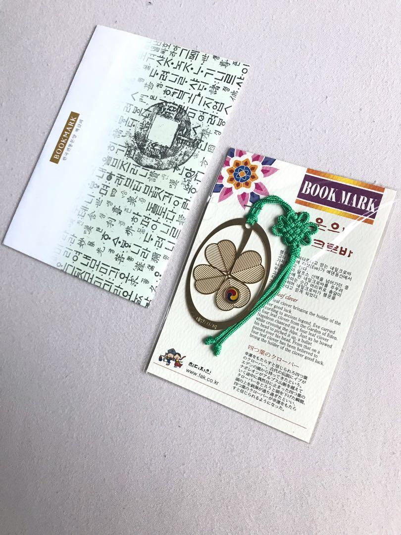 Traditional Korean Bookmark - Clover 8g (Handmade), Hobbies & Toys, Stationery & Craft, Craft ...
