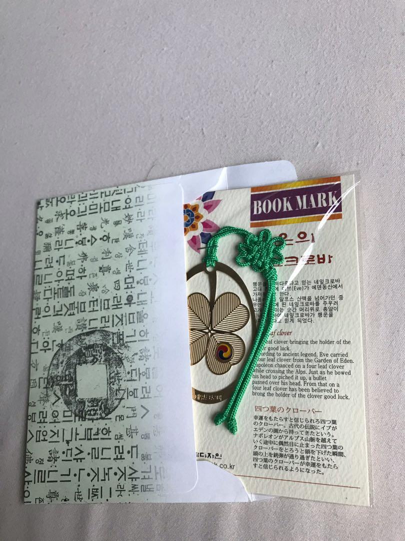 Traditional Korean Bookmark - Clover 8g (Handmade), Hobbies & Toys, Stationery & Craft, Craft ...