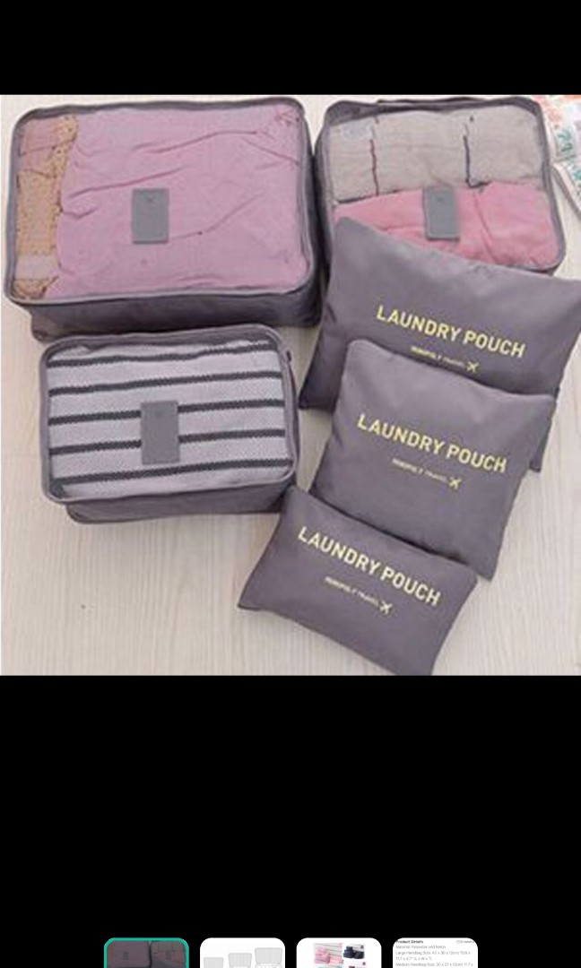 travel pouch 6 pc pack, Hobbies & Toys, Travel, Travel Essentials ...