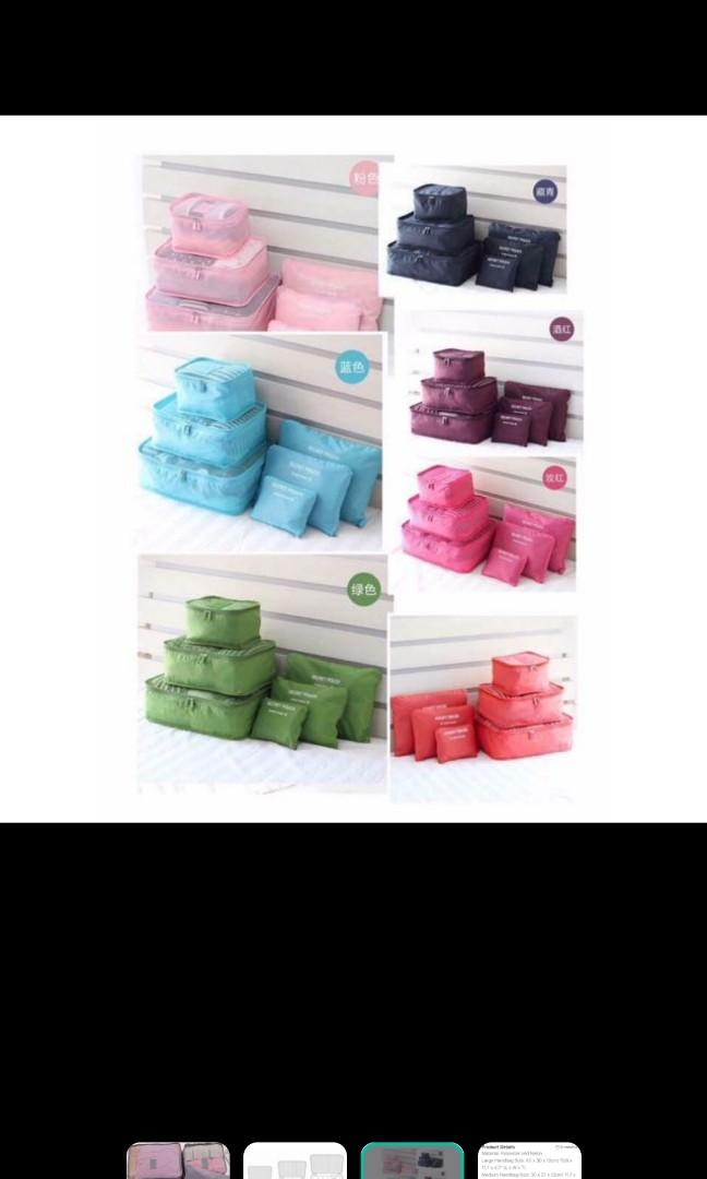 travel pouch 6 pc pack, Hobbies & Toys, Travel, Travel Essentials ...