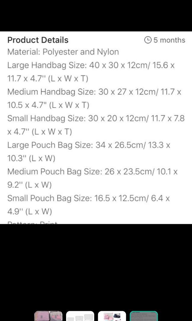 travel pouch 6 pc pack, Hobbies & Toys, Travel, Travel Essentials ...