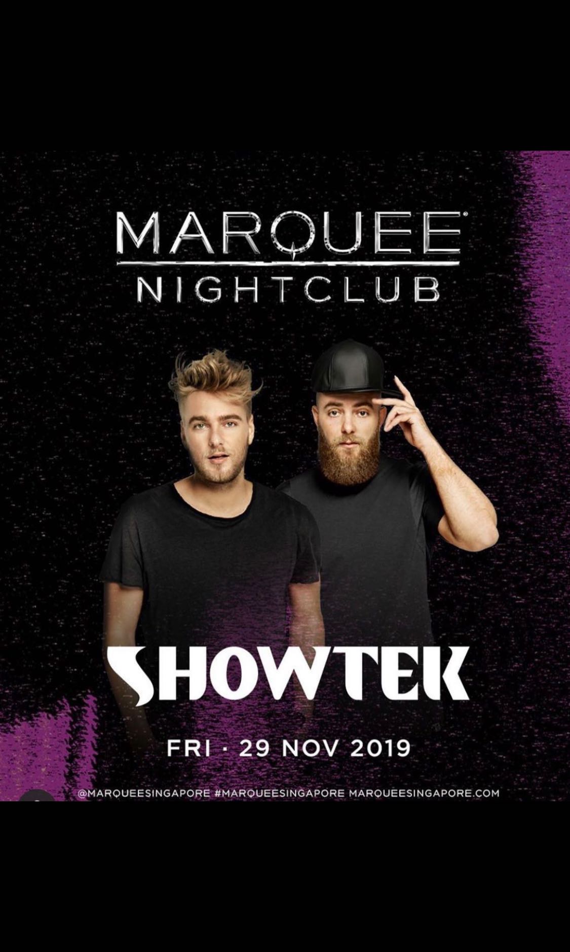 1 x showtek tix @ Marquee, Tickets & Vouchers, Event Tickets on Carousell