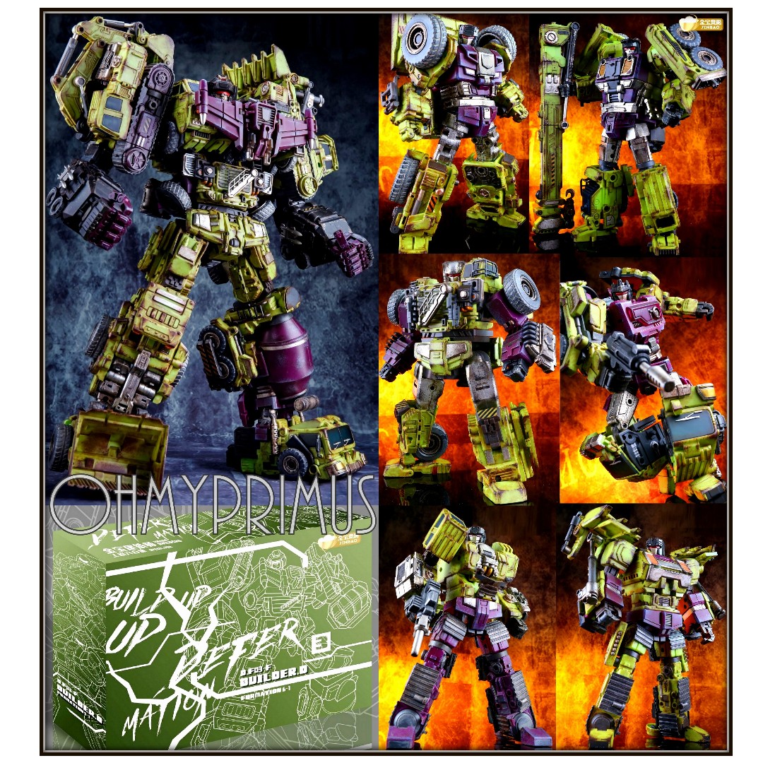 ⭐️ Jin Bao JinBao Builder D - KO Oversize Transformers Masterpiece MP GT Gravity Builder ...