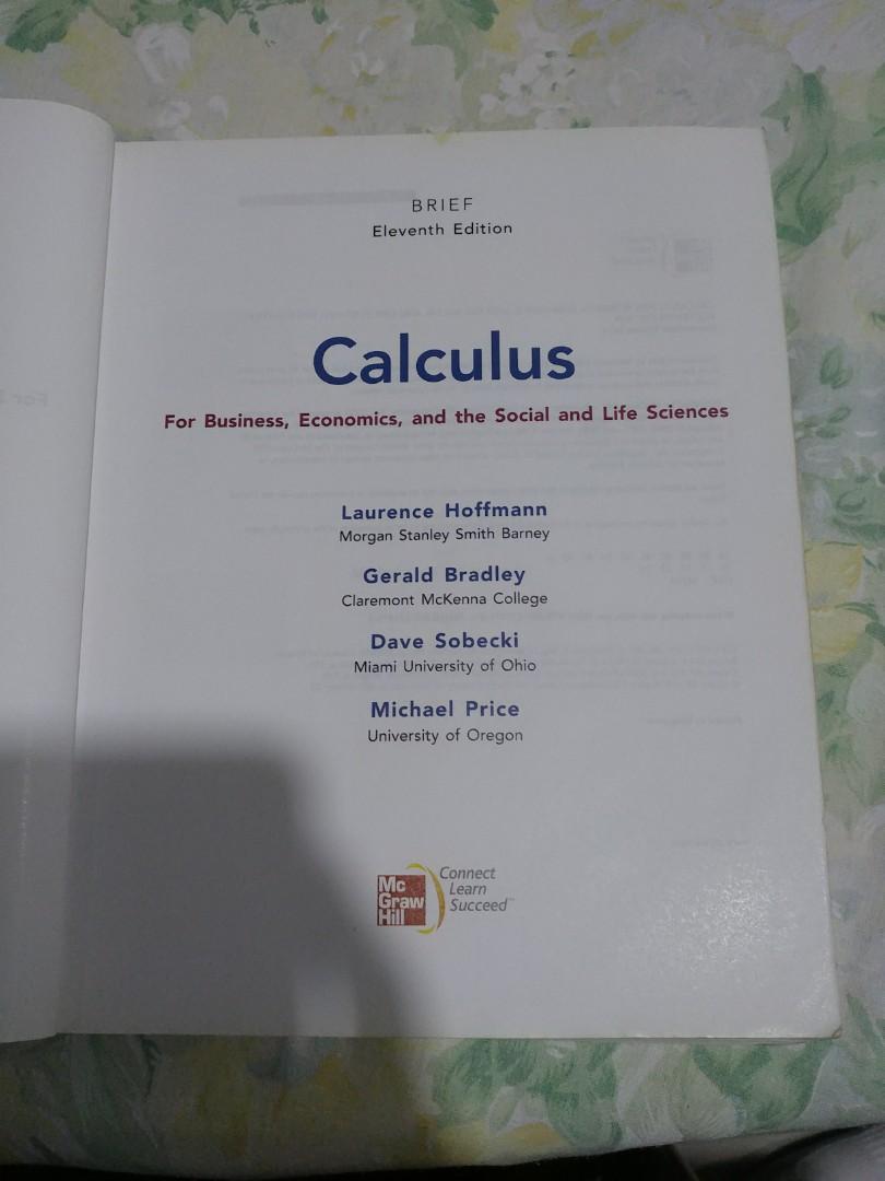 Calculus 11th edition (for business economics and the social and life ...
