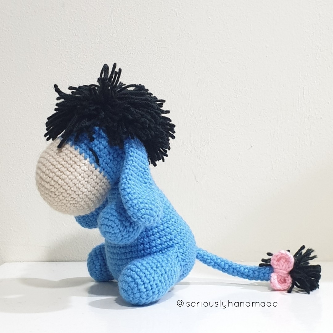 Crochet Eeyore Amigurumi (pre-order), Design & Craft, Handmade Craft on ...