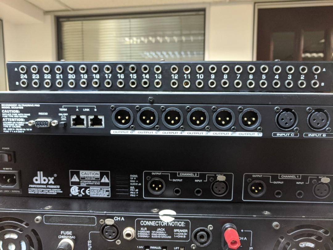 Dbx 231 graphic equalizer, Ultradrive pro behringer, Ultrapatch pro ...