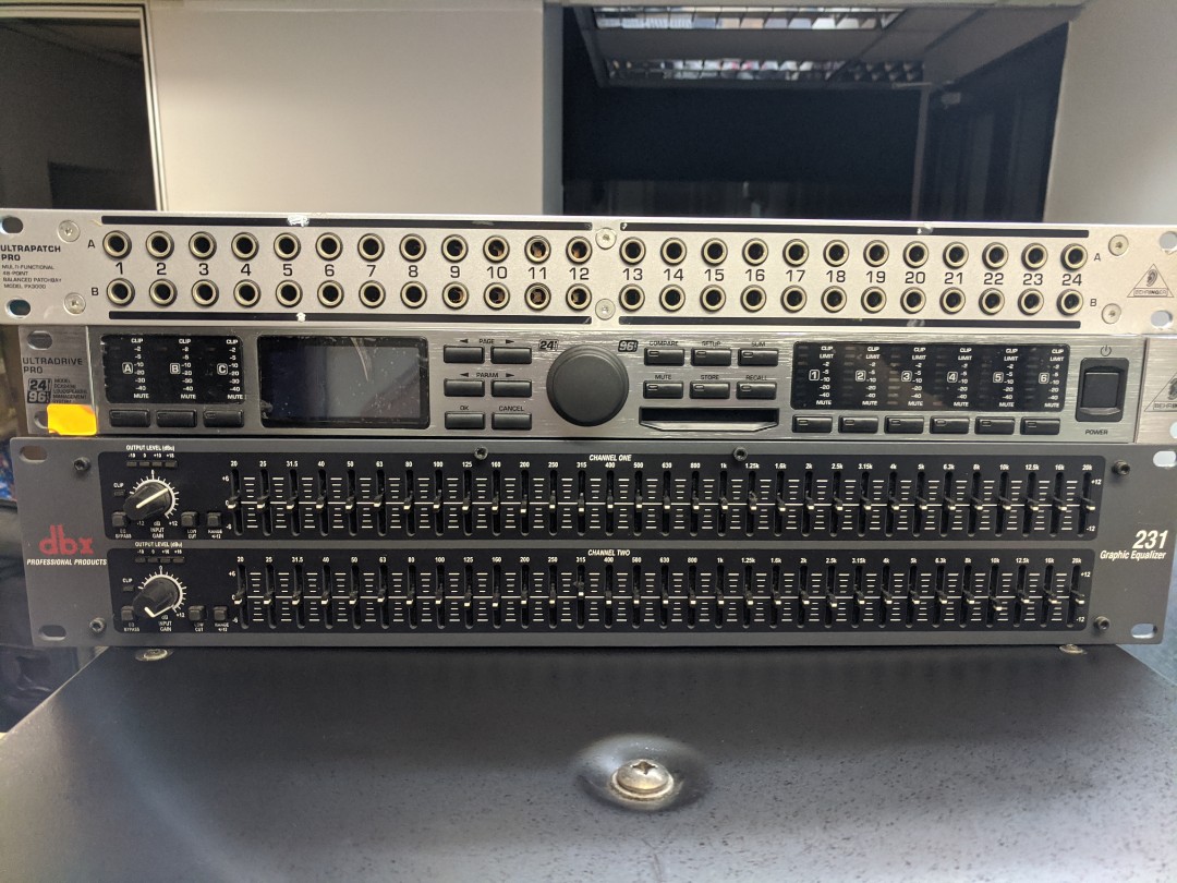 Dbx 231 graphic equalizer, Ultradrive pro behringer, Ultrapatch pro ...