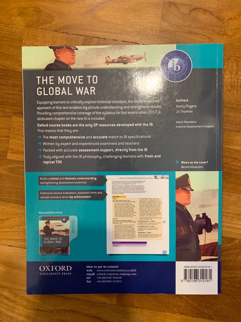 IB History “Move to Global War” for SL & HL History Students, Hobbies ...