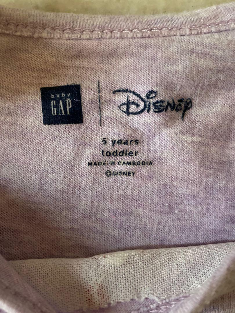Kaos Rapunzel Gap x Disney, Bayi & Anak, Baju Anak Perempuan, 4 hingga 7 tahun di Carousell