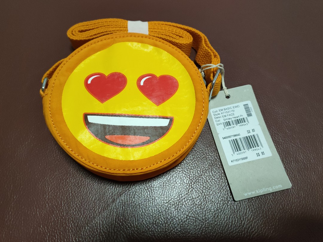 Kipling Emoji Crossbody Sling Bag, Women's Fashion, Bags & Wallets ...