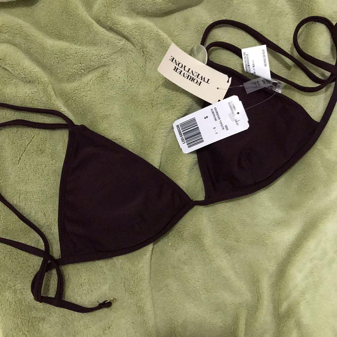 Maroon Forever 21 Bikini top double strap, Women's Fashion, Tops ...