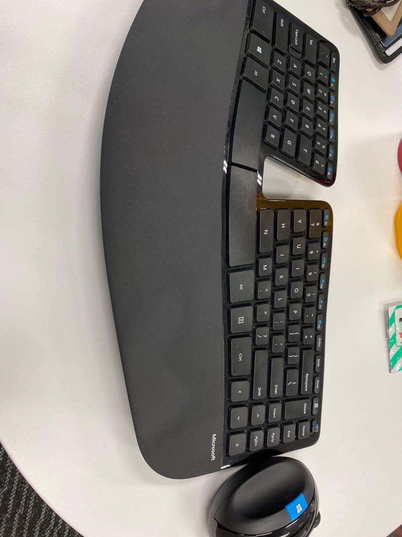 Microsoft wireless sculpt ergonomic keyboard, Computers & Tech, Parts ...