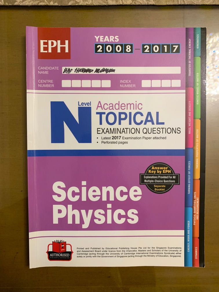 N level Physics Topical Exam Book, Hobbies & Toys, Books & Magazines ...