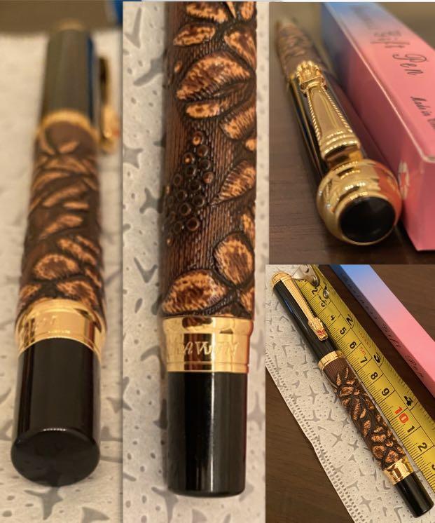 New Monte Mount Chinese carved Brown Fountain Pen, Hobbies & Toys ...