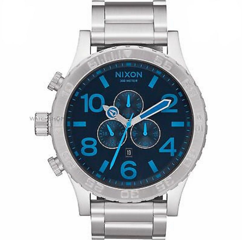 Nixon 51-30 Chronograph Dark Blue Watch A083-2219, Men's Fashion ...