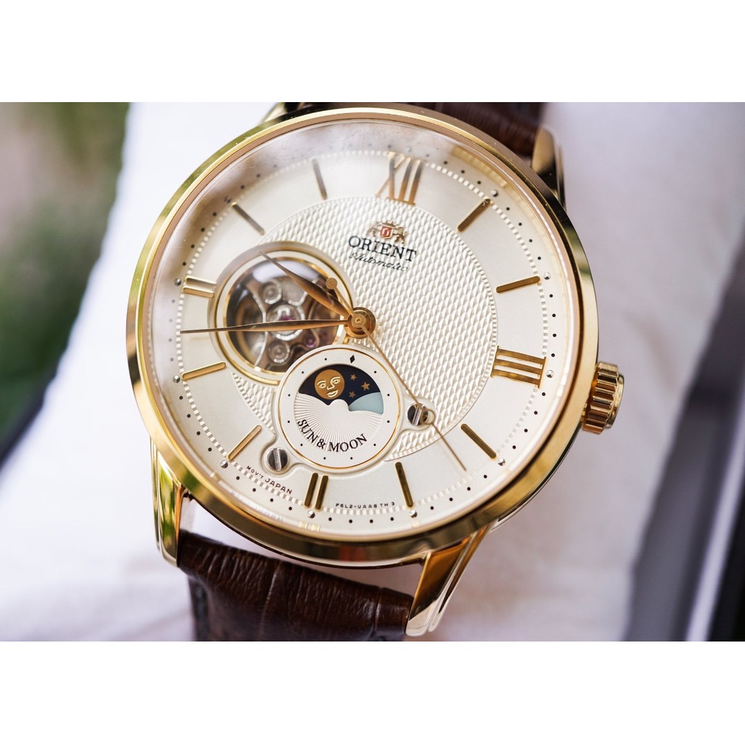 Orient RA-AS0004S00B Sun & Moon Series Classic Mechanical Men's Watch ...