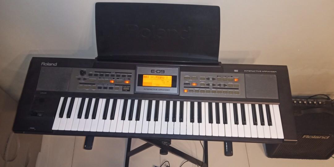ROLAND E-09 Arranger Keyboard + ROLAND KC-60 Amplifier + Bag Case ...