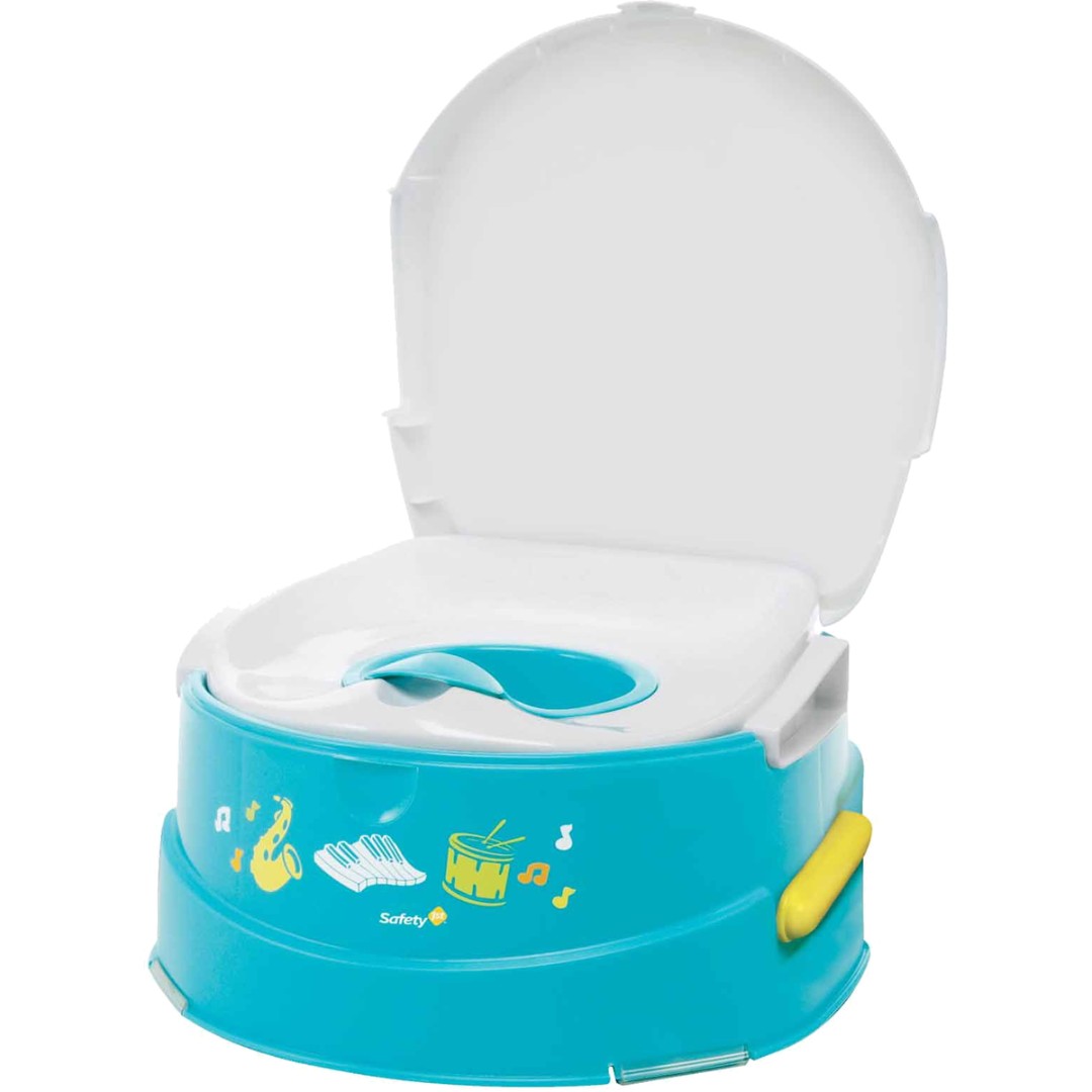Safety 1st Musical Talkin Potty Trainer and Step Stool - Blue, Babies ...