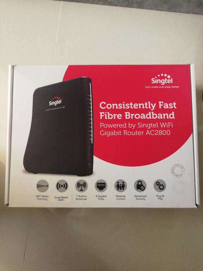 Singtel WiFi Gigabit Router AC2800, Computers & Tech, Parts ...