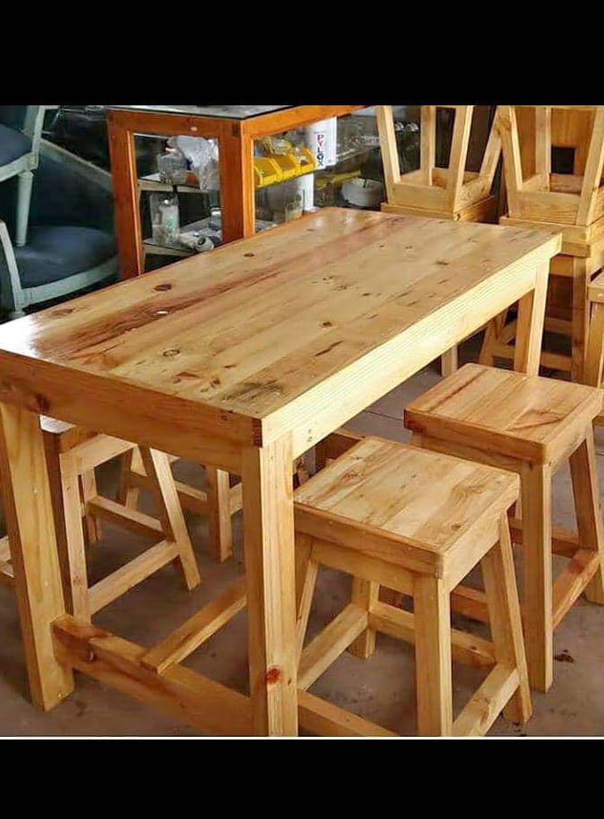 Solid Wood Dining Table Jati, Furniture & Home Living, Furniture ...
