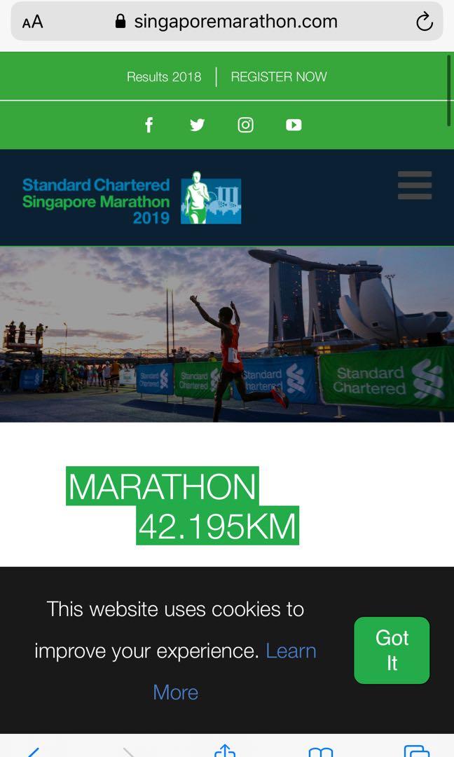 Standard Chartered Full Marathon Ticket, Everything Else on Carousell