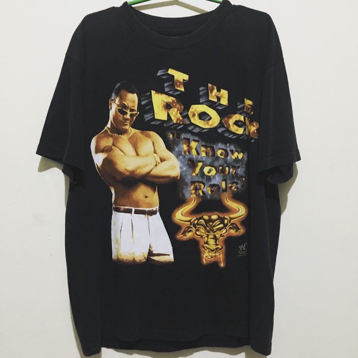 Vintage the rock shirt, Men's Fashion, Tops & Sets, Tshirts & Polo ...