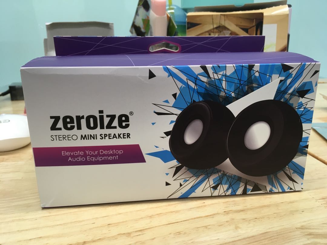 【全新】Zeroize Stereo Mini Speaker 電腦喇叭 揚聲器, 音響器材, Soundbar、揚聲器、藍牙喇叭、耳擴 ...