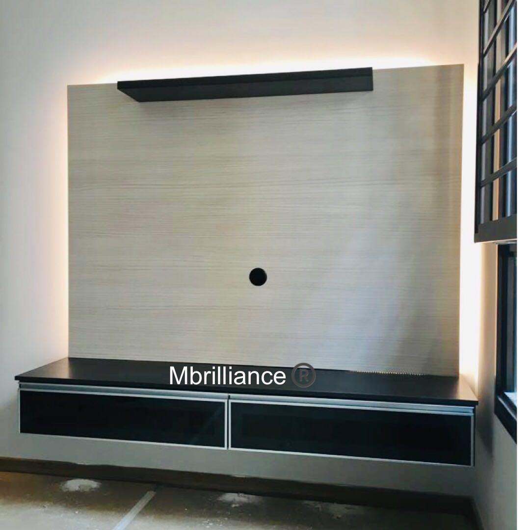 5ft tv built in tv console feature wall furniture , Furniture & Home ...