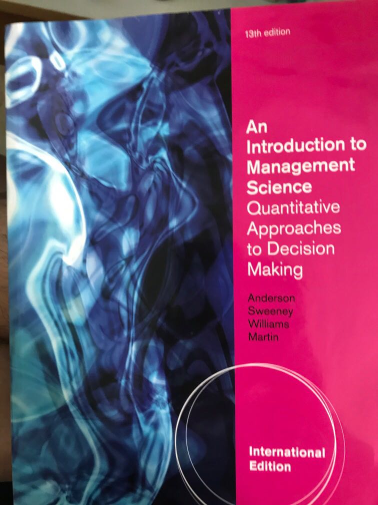 An introduction to Management science, Hobbies & Toys, Books ...