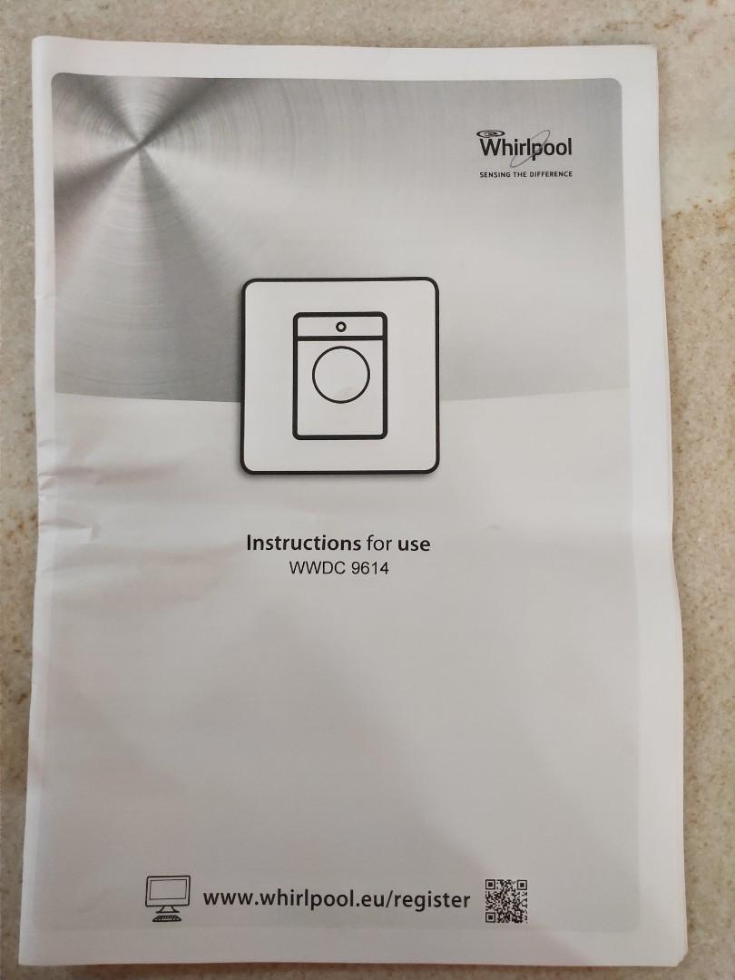 Brand New Whirlpool Washing Machine & Dryer 9 / 6kg, WWDC 9614, TV & Home Appliances, Washing ...