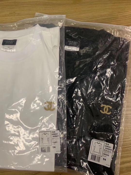 CHANEL PR Tee (Gold Logo), Men's Fashion, Tops & Sets, Tshirts & Polo ...