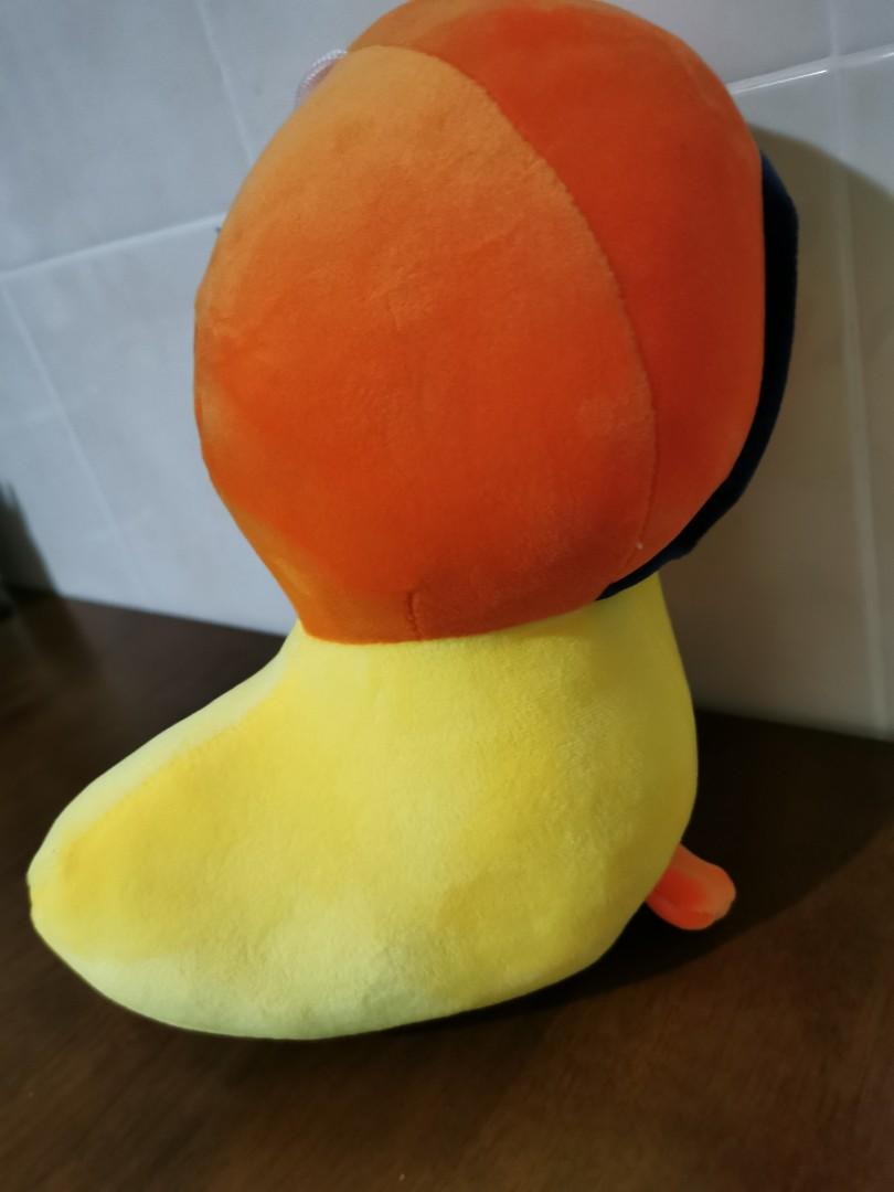 Line Sally Yellow Fighting Duck Chick Bird Plush Soft Doll Toy Patung ...