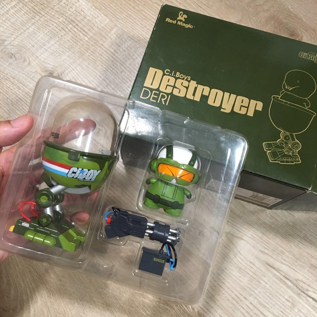 CI boys destroyer deri version with droid camo green with machine ray ...